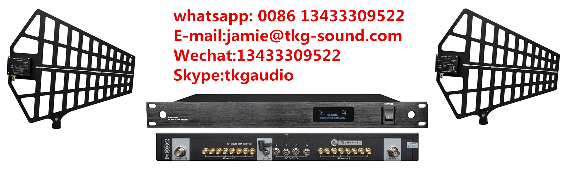 TKG888T 500-950Mhz 8 Channel Antenna Distribution System Antenna ...