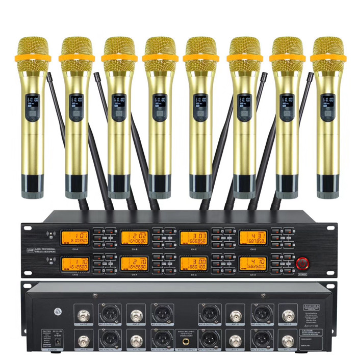 UR-8000-S 640-690mhz UHF professional uhf wireless microphone 8 ...